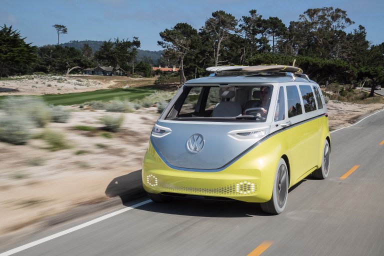 The legendary Volkswagen Kombi gets futuristic, high-tech, all-electric ...